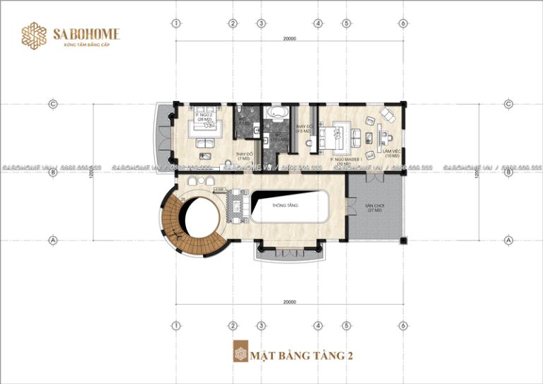 Chiêm ngưỡng mẫu biệt thự 4 tầng pháp lộng lẫy - BT 2153