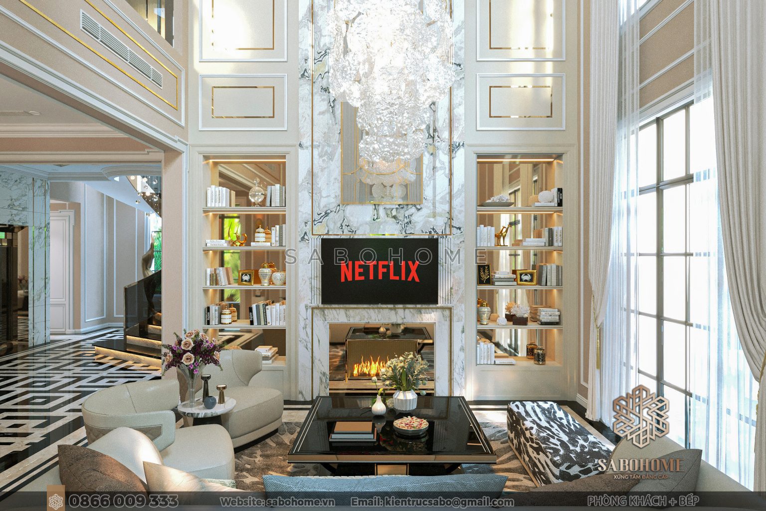 Chiêm ngưỡng mẫu biệt thự 4 tầng pháp lộng lẫy - BT 2153